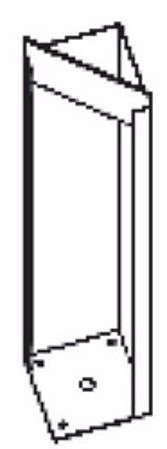 Galvanized Post Mounts With Wedge 4" x 4" x 20" Long