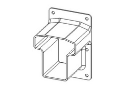 Vinyl Railing Mounts Alzar Straight in White