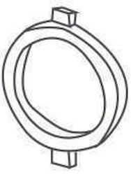 Ornamental Vinyl Rings in White, Almond, and Clay