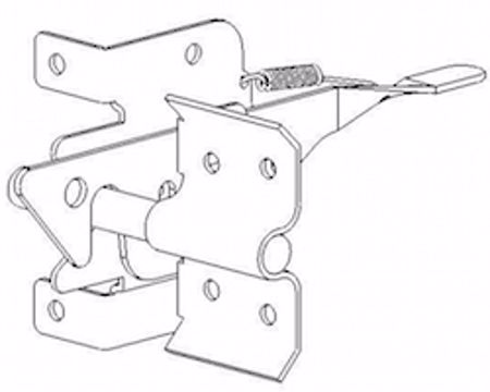 Large SS Lockable Economy Latch with 3/8" Bar