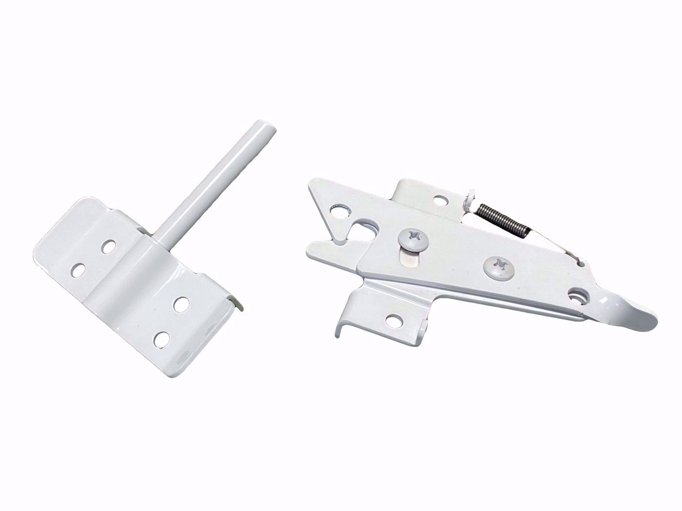 Small SS Dual Hatchet Gate Latch - Lockable & Reliable